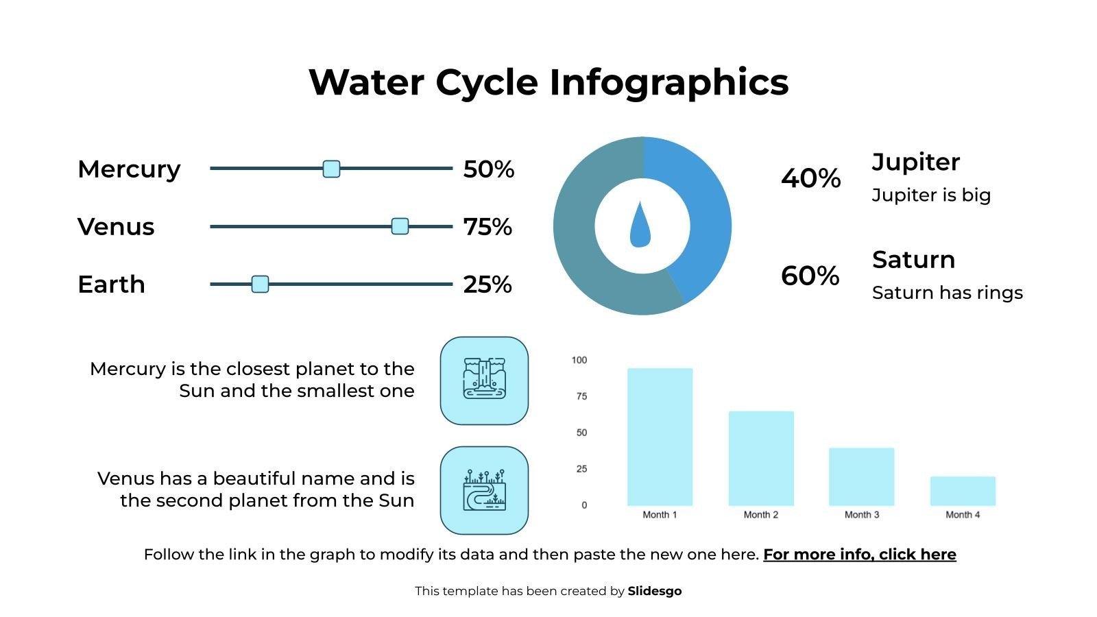 Water Cycle Infographics Template