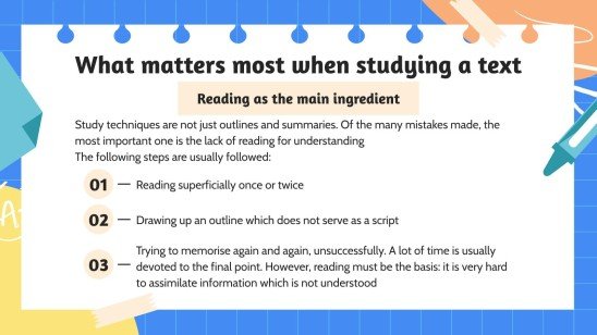 Guidelines for Studying a Text Presentation