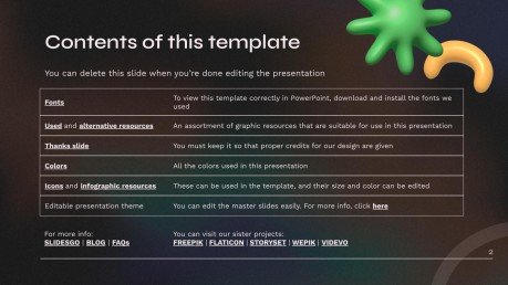 3D Abstract Shapes Template Presentation