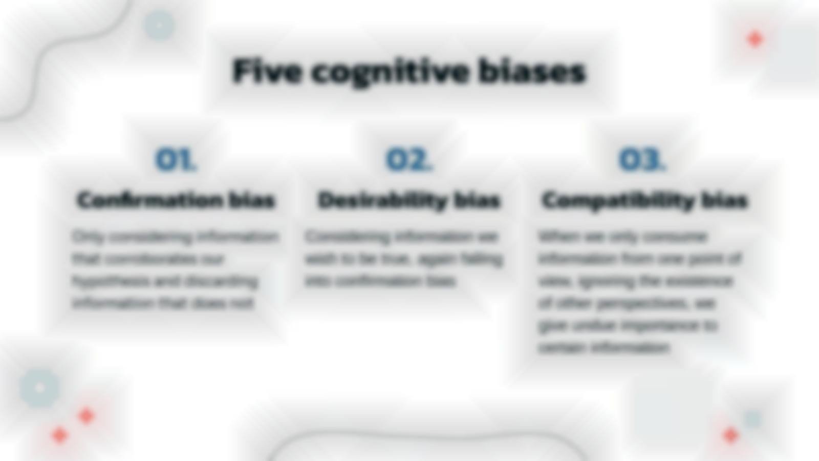 How Cognitive Biases Influence Thinking Template