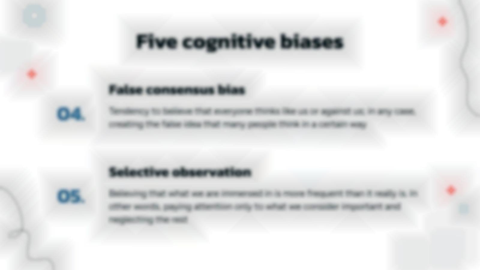 How Cognitive Biases Influence Thinking Template