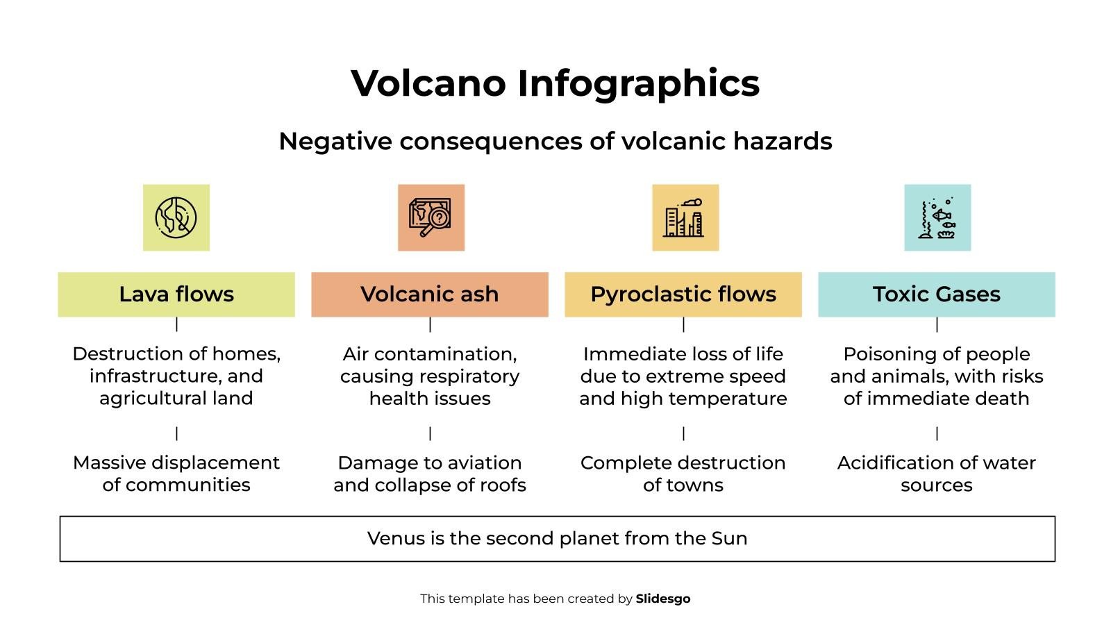Volcano Infographics Template