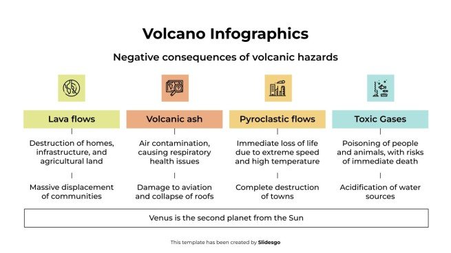 Volcano Infographics Template