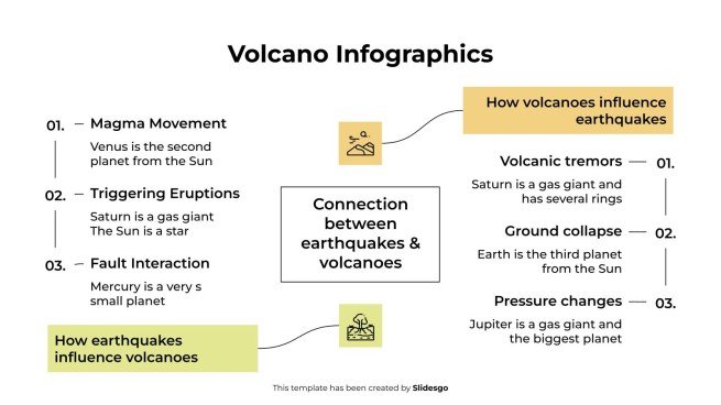 Volcano Infographics Template