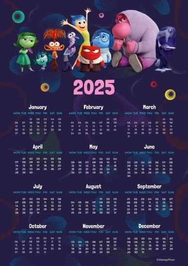 Inside Out 2 Annual Calendar Presentation