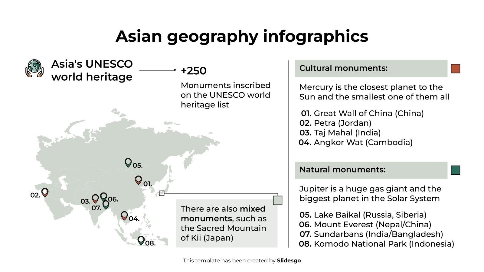 Asian Geography Infographics Template