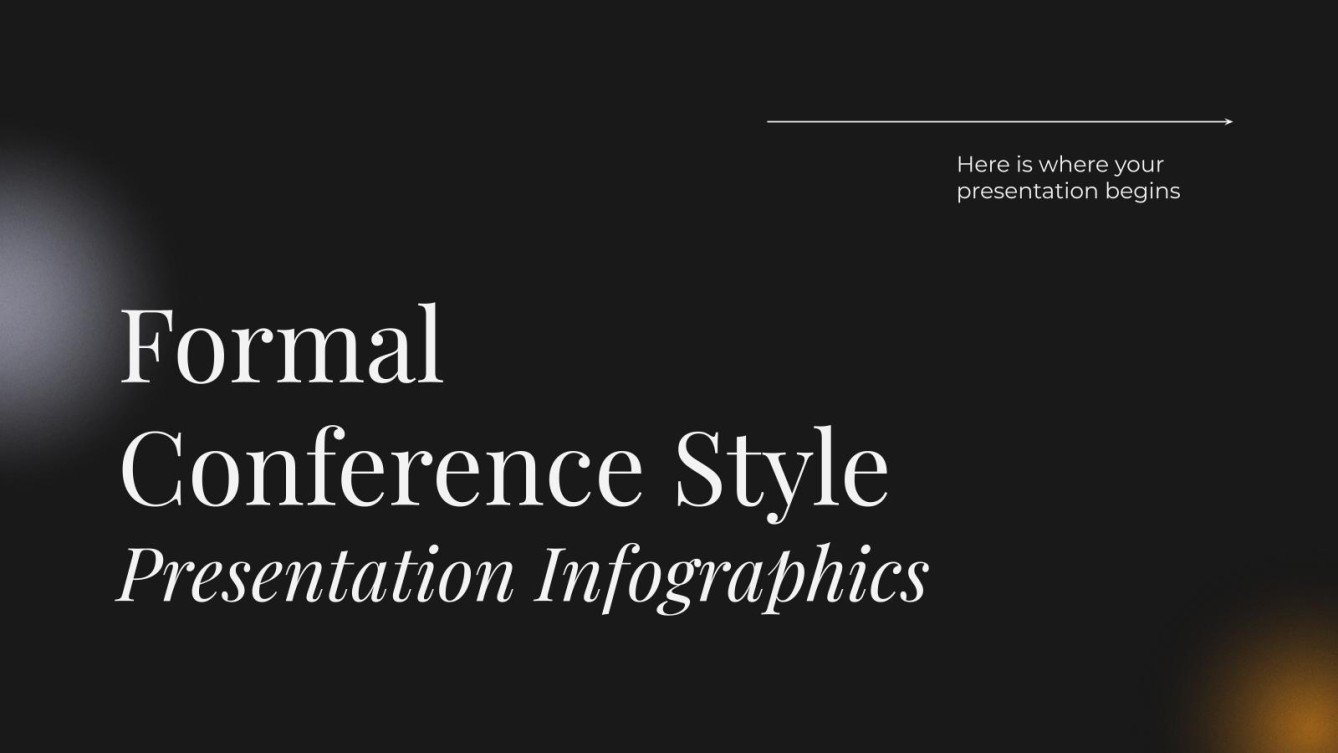 Formal Conference Style Infographics Template