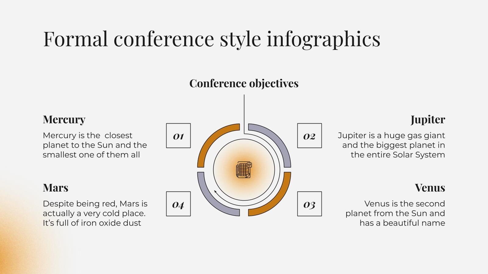 Formal Conference Style Infographics Template