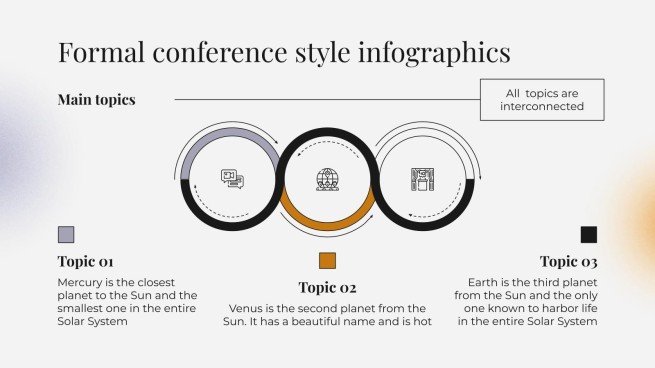 Formal Conference Style Infographics Template