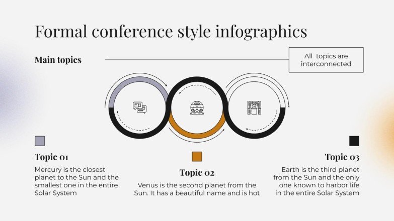 Formal Conference Style Infographics Template