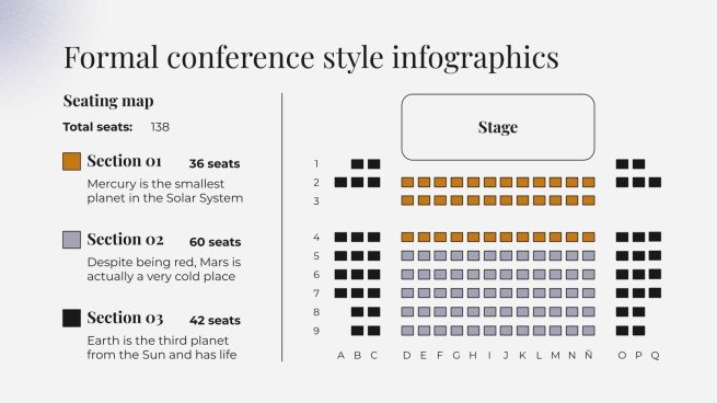 Formal Conference Style Infographics Template