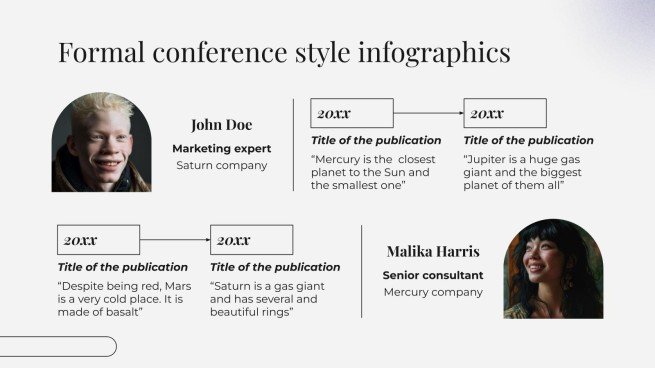 Formal Conference Style Infographics Template