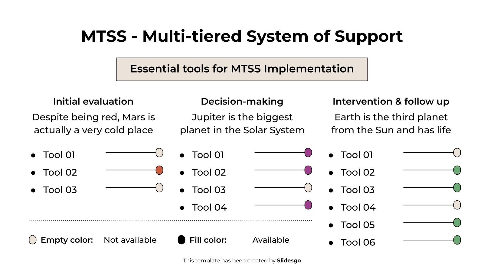 MTSS - Multi-tiered System of Support Infographics Template
