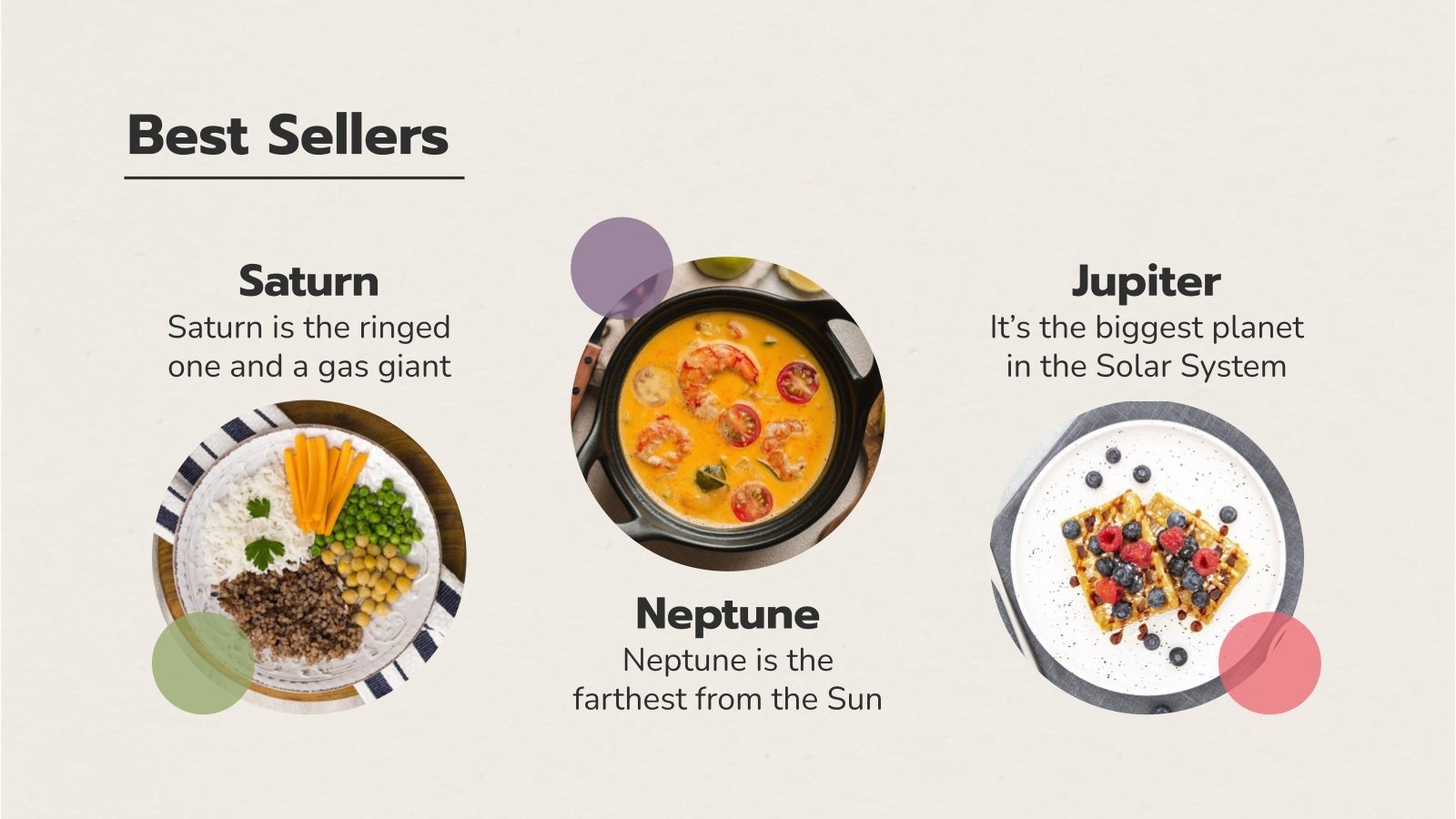 Translucent Food Restaurant Profile | Google Slides & PPT