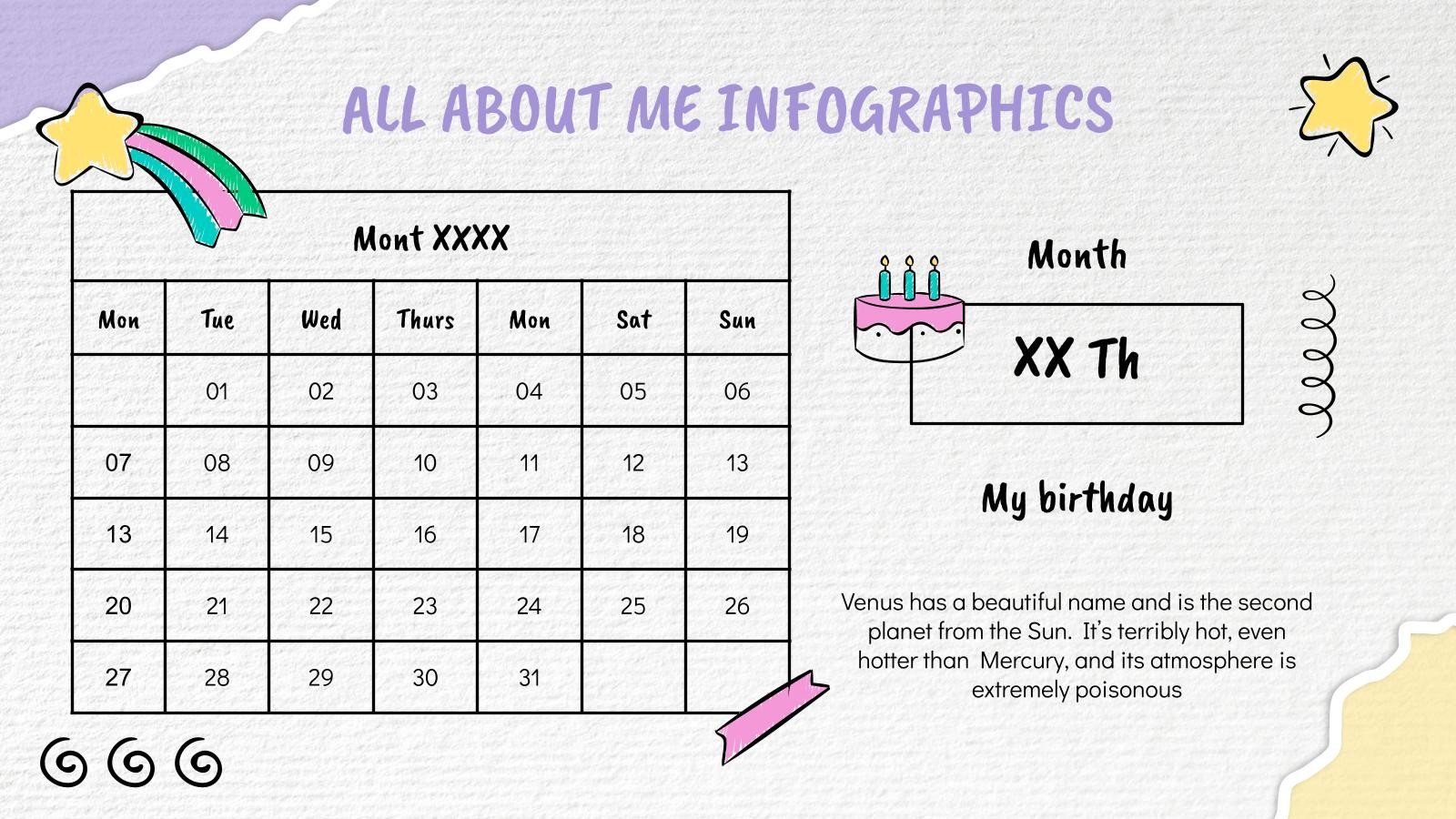 Modèle Infographie Tout sur moi