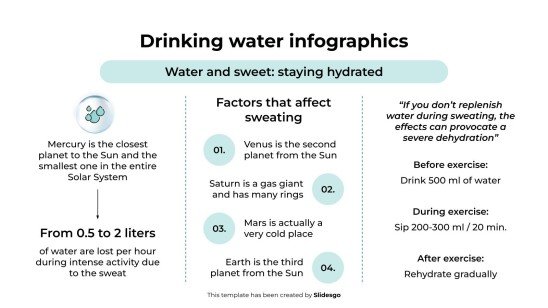 Drinking Water Infographics Template