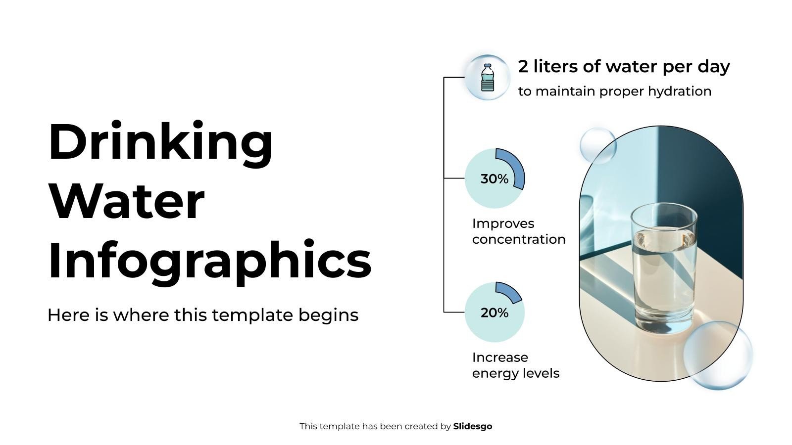 Free templates for Google Slides and PPT about drinks