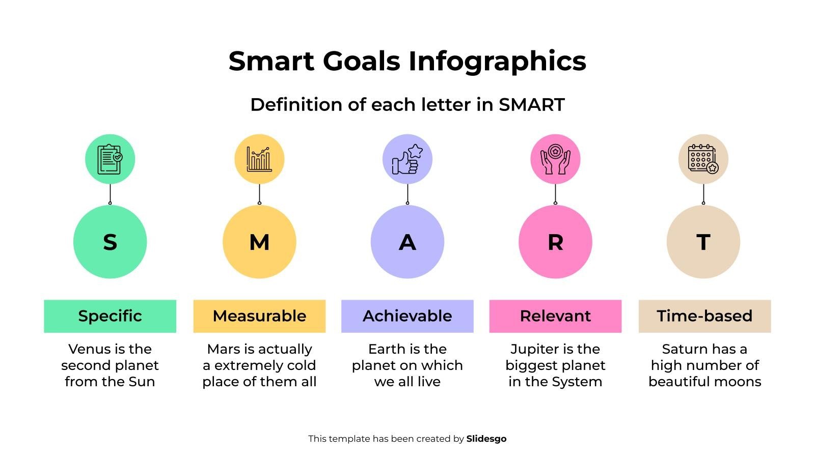 Smart Goals Infographics Template