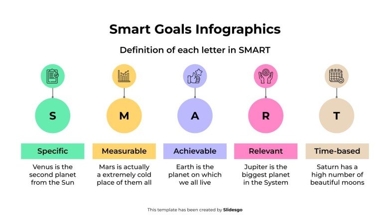 Smart Goals Infographics Template