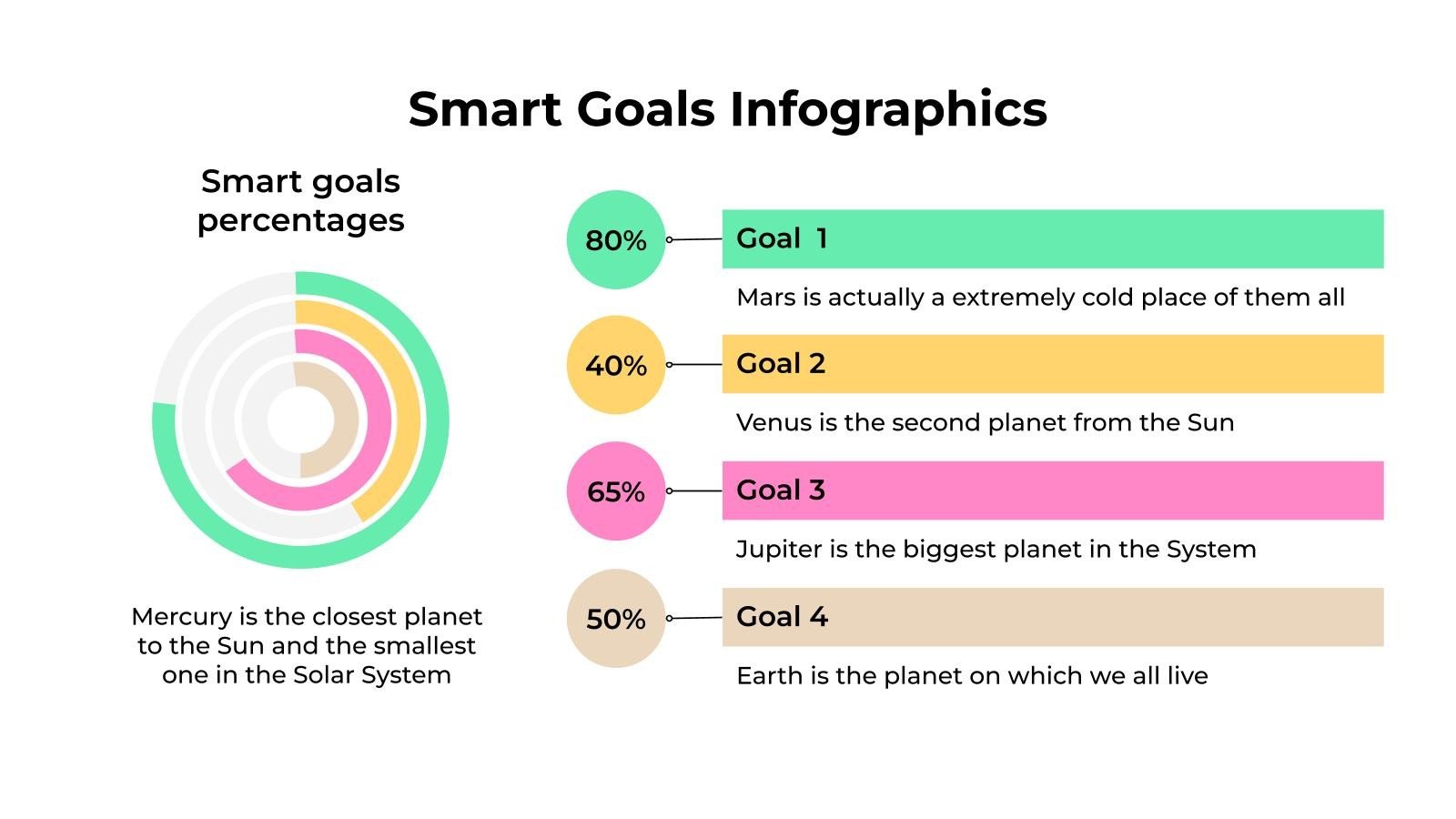 Smart Goals Infographics Template