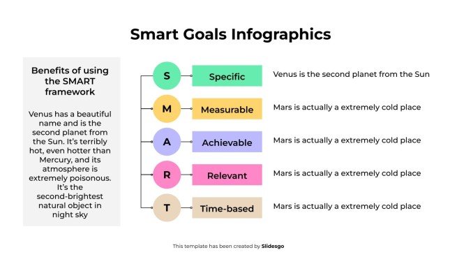 Smart Goals Infographics Template