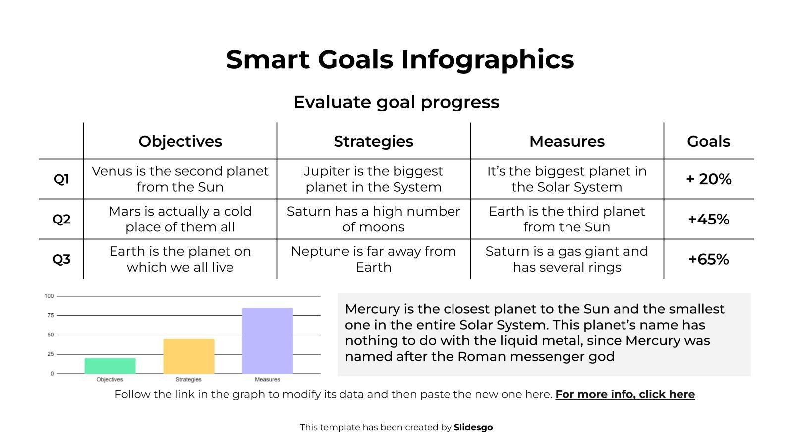 Smart Goals Infographics Template