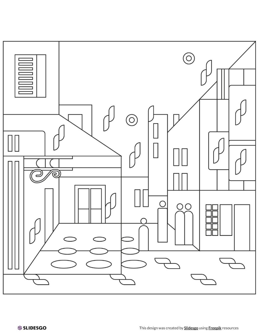 Vincent Van Gogh Coloring Book Template