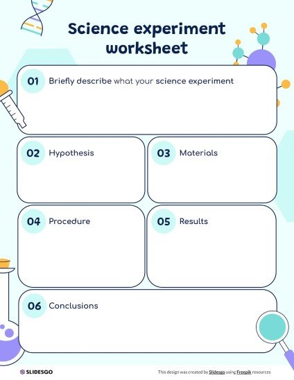 Science Experiment Worksheet Template