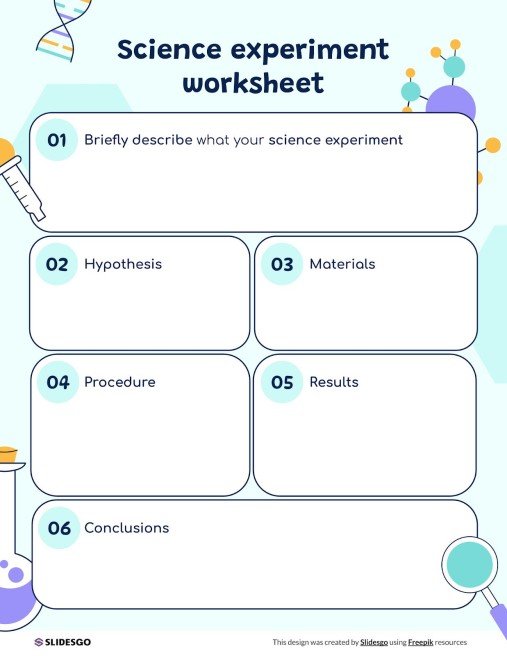 Science Experiment Worksheet Template