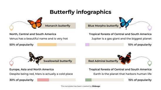 Butterfly Infographics Template