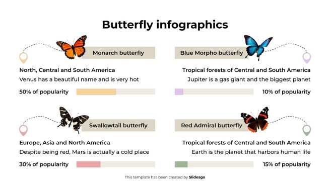 Butterfly Infographics Template