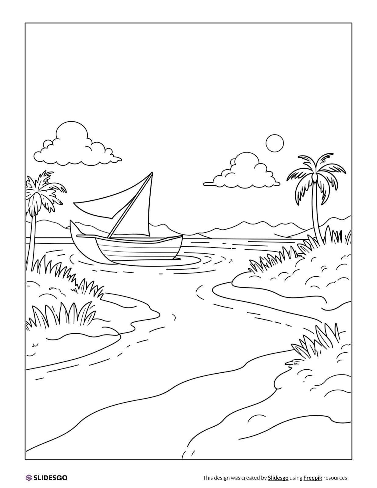 Mesopotamia Coloring Book Template