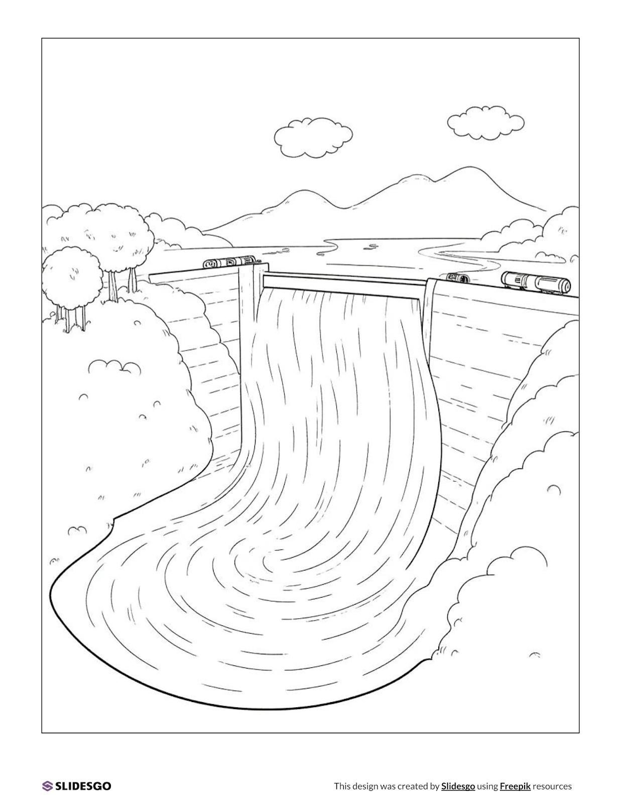 Renewable Energy Coloring Book Template