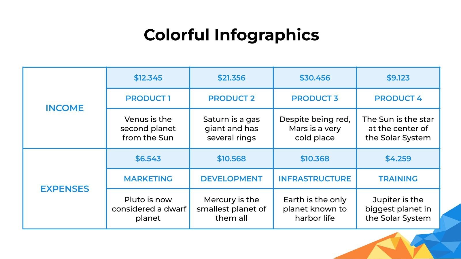 Colorful Infographics Template