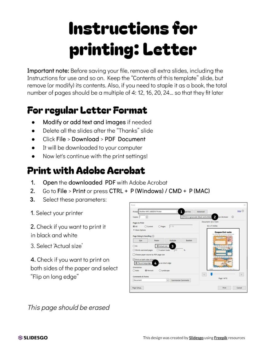 Coupon Cut-outs Template