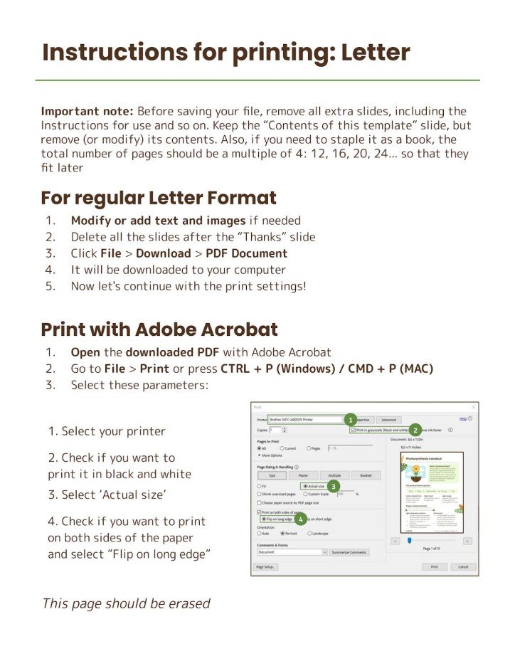 Photosynthesis Handout Template