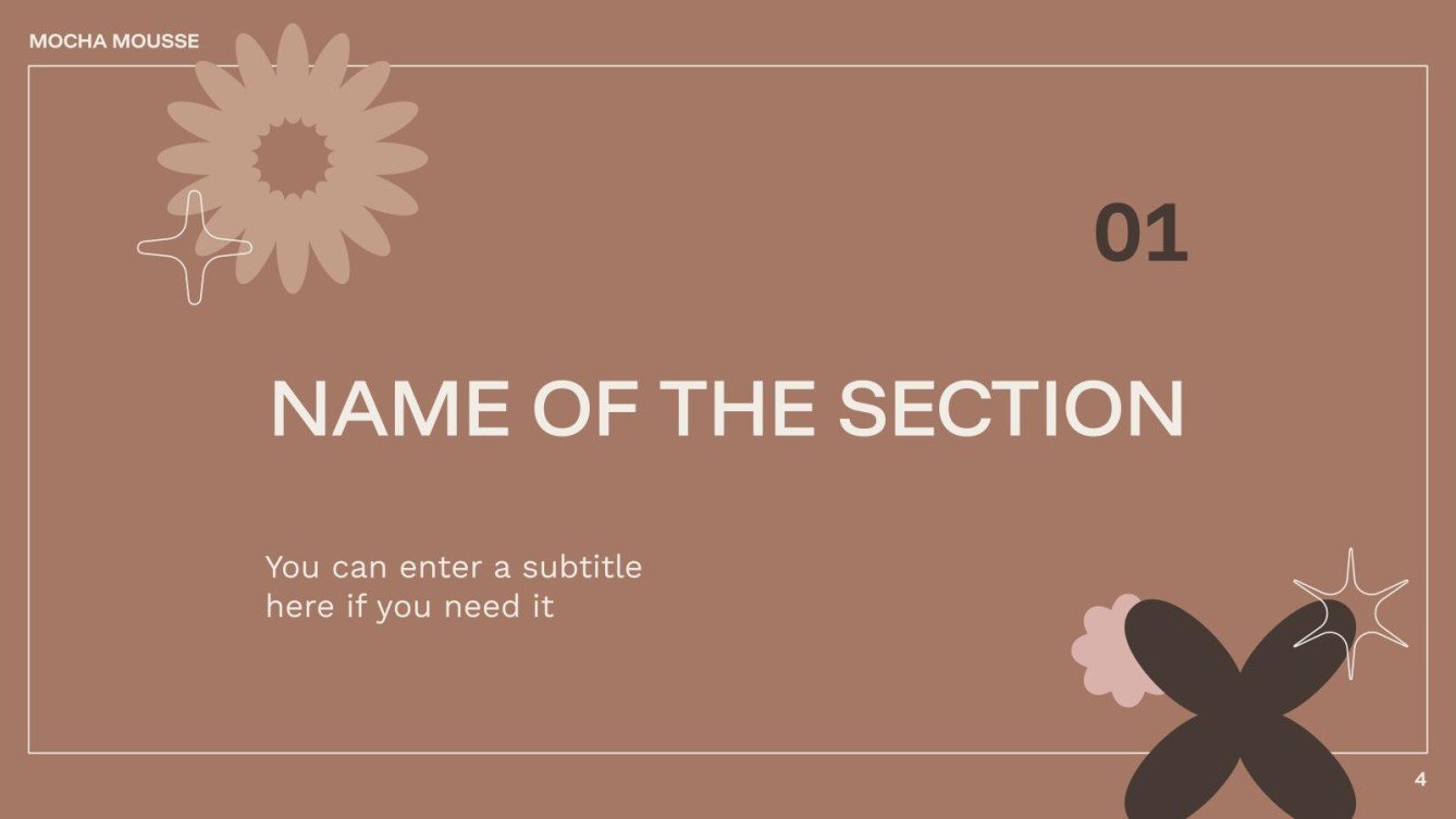 Color of the Year 2025: Mocha Mousse - Background Theme