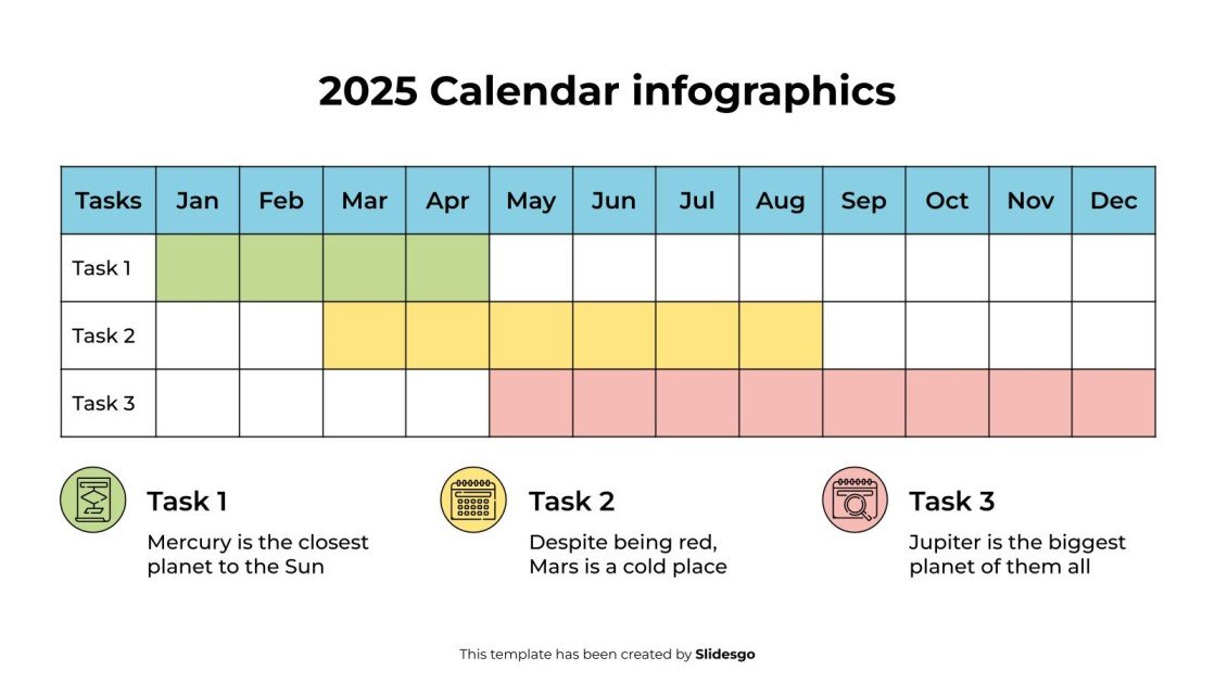 2025 Calendar Infographics Presentation