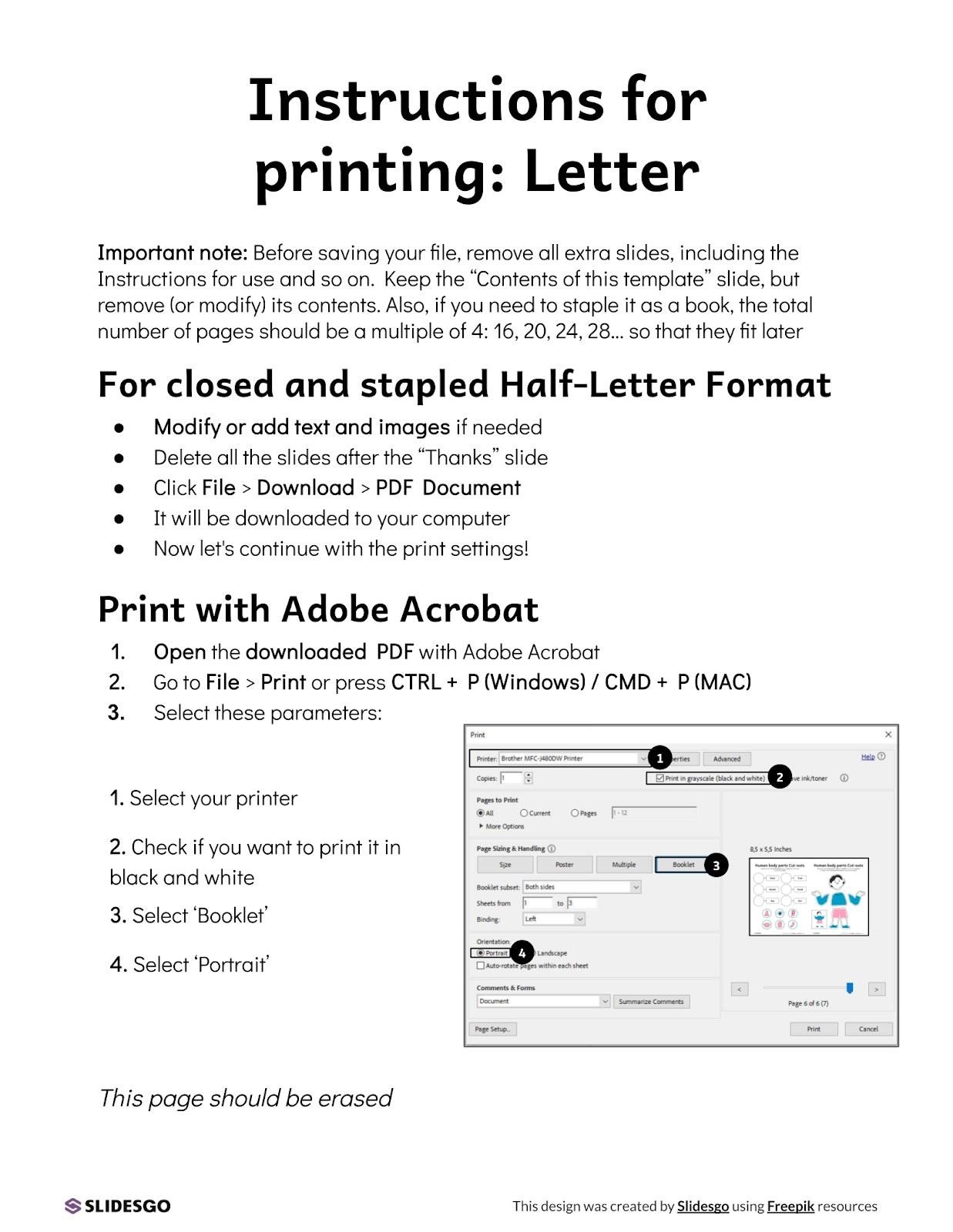 Human Body Parts Cut-outs Template