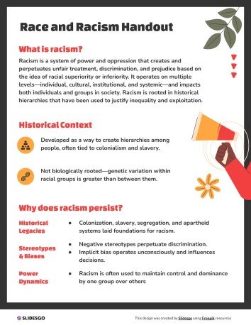 Free Google Slides and PPT templates to fight against racism