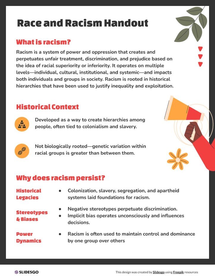 Free Google Slides and PPT templates to fight against racism