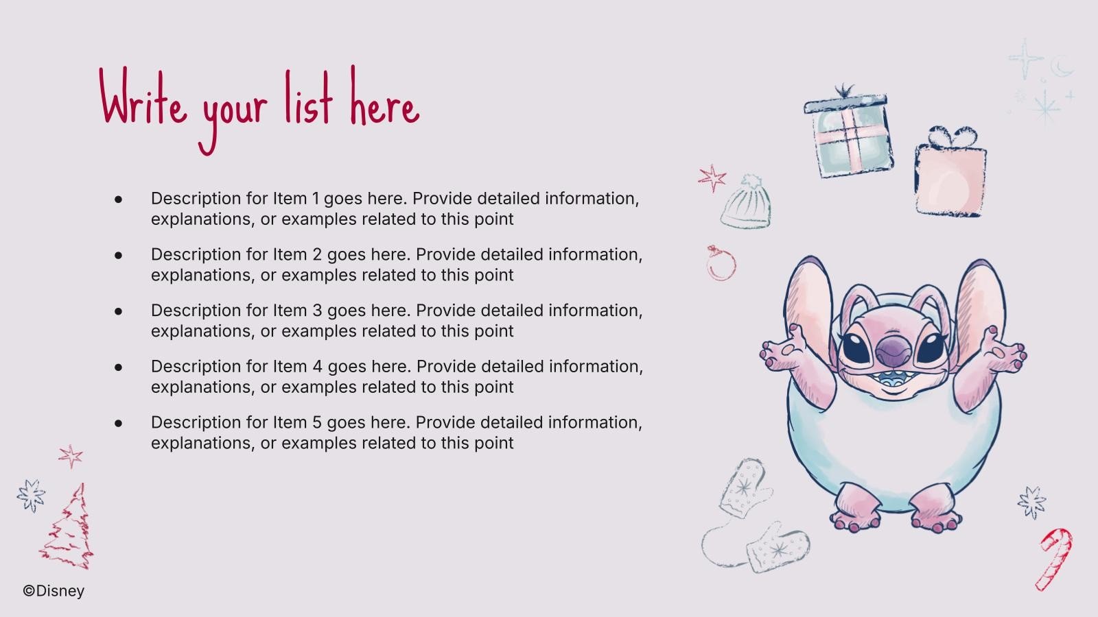 Stitch Christmas Presentation