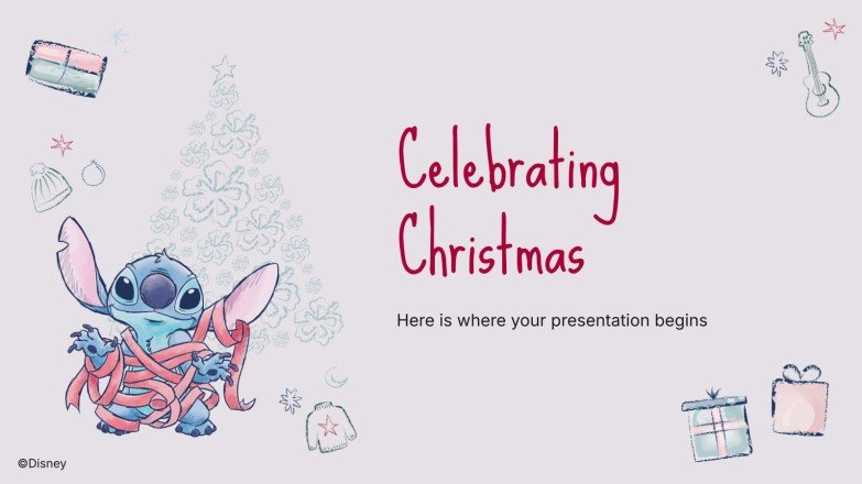 Plantillas PowerPoint y Google Slides de Lilo y Stitch