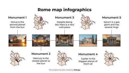 Rome Map Infographics Template