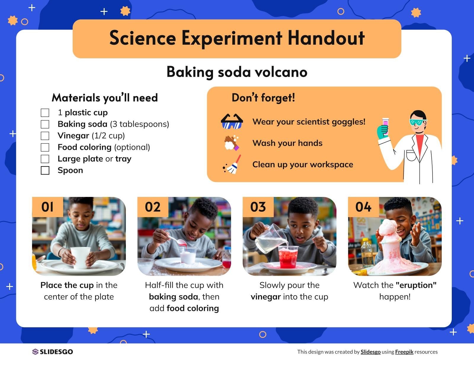 Science Experiment Handout Template