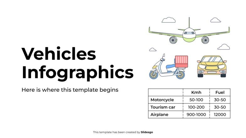 Vehicles infographics Template