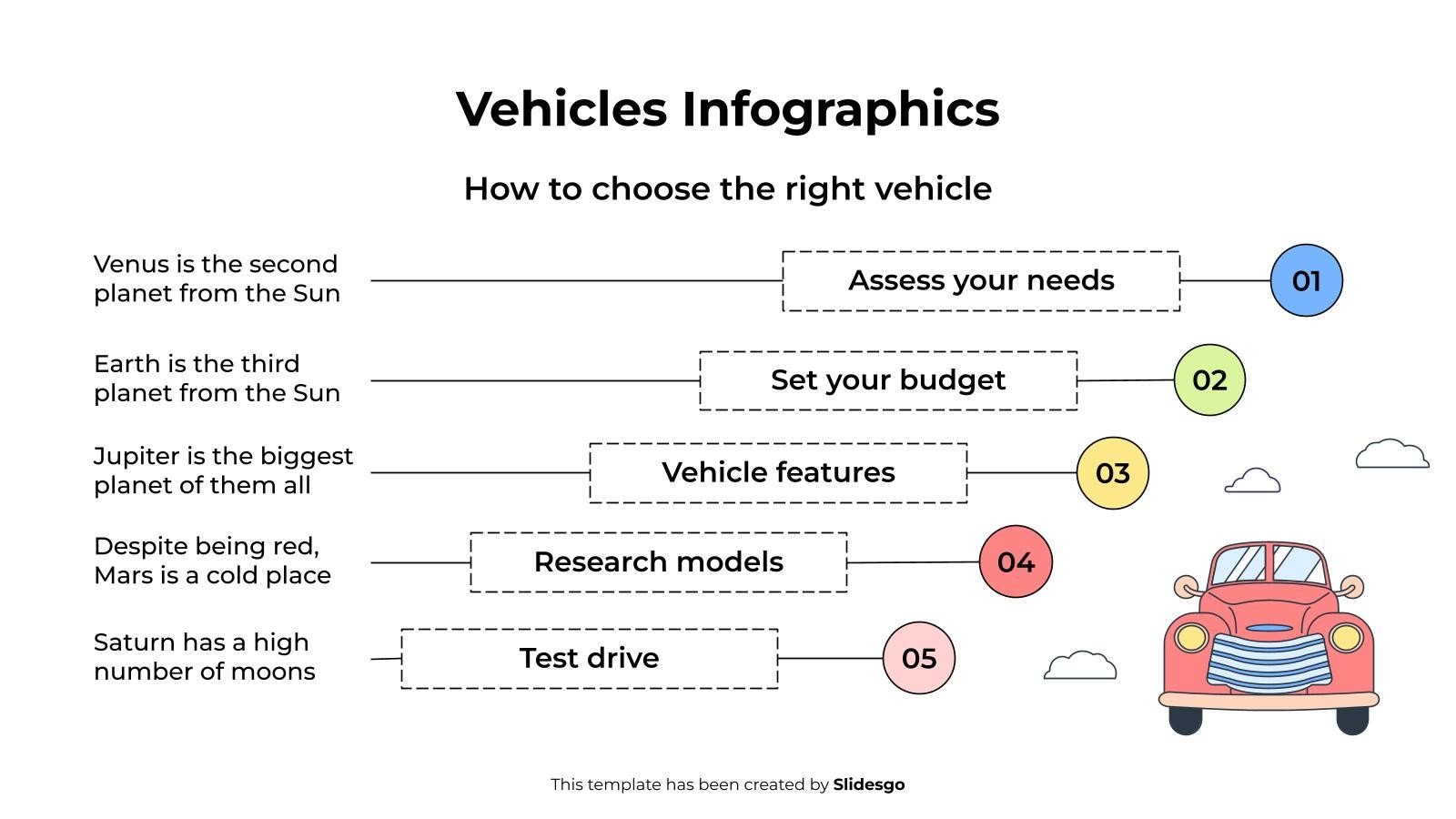 Vehicles infographics Template