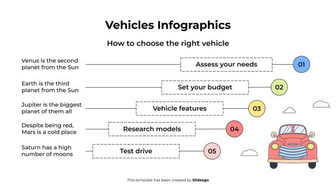 Vehicles infographics Template