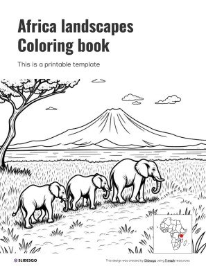 free printable africa coloring pages