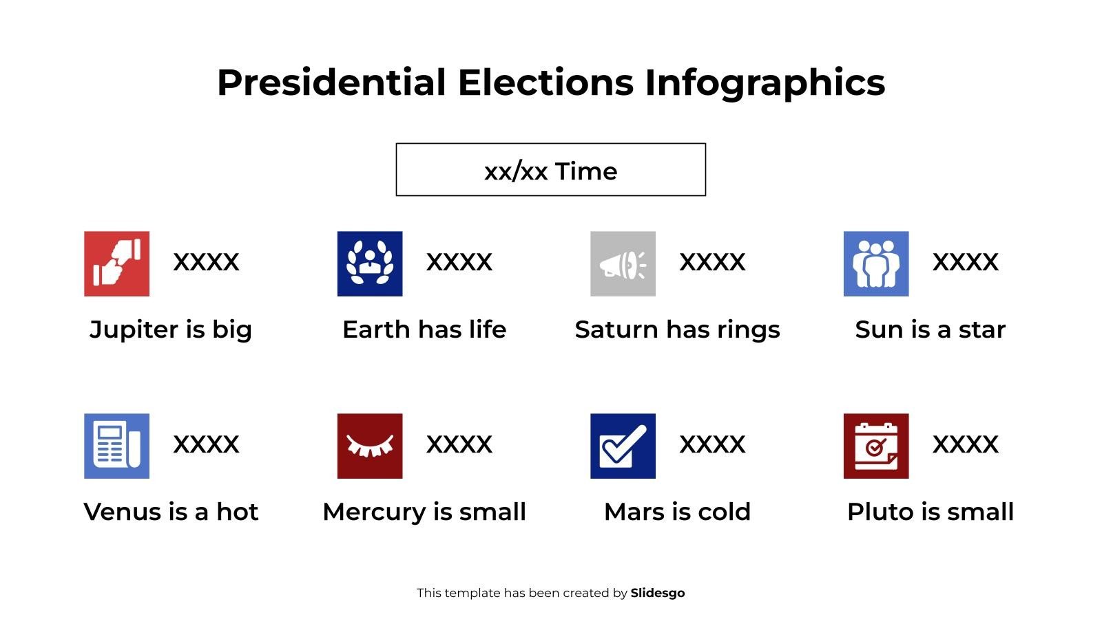 Presidential Elections Infographics Template
